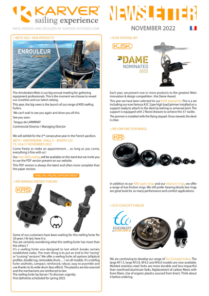 Newsletter de novembre 2022 - Karver systems